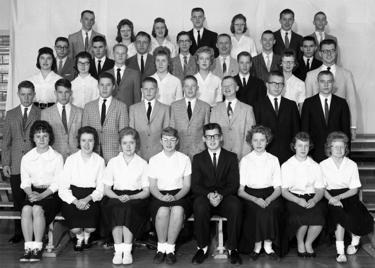 Fifth: Duane Karsten, Vicki Atkins, Judy Laurinat, Curtis Jansen, Norma ...