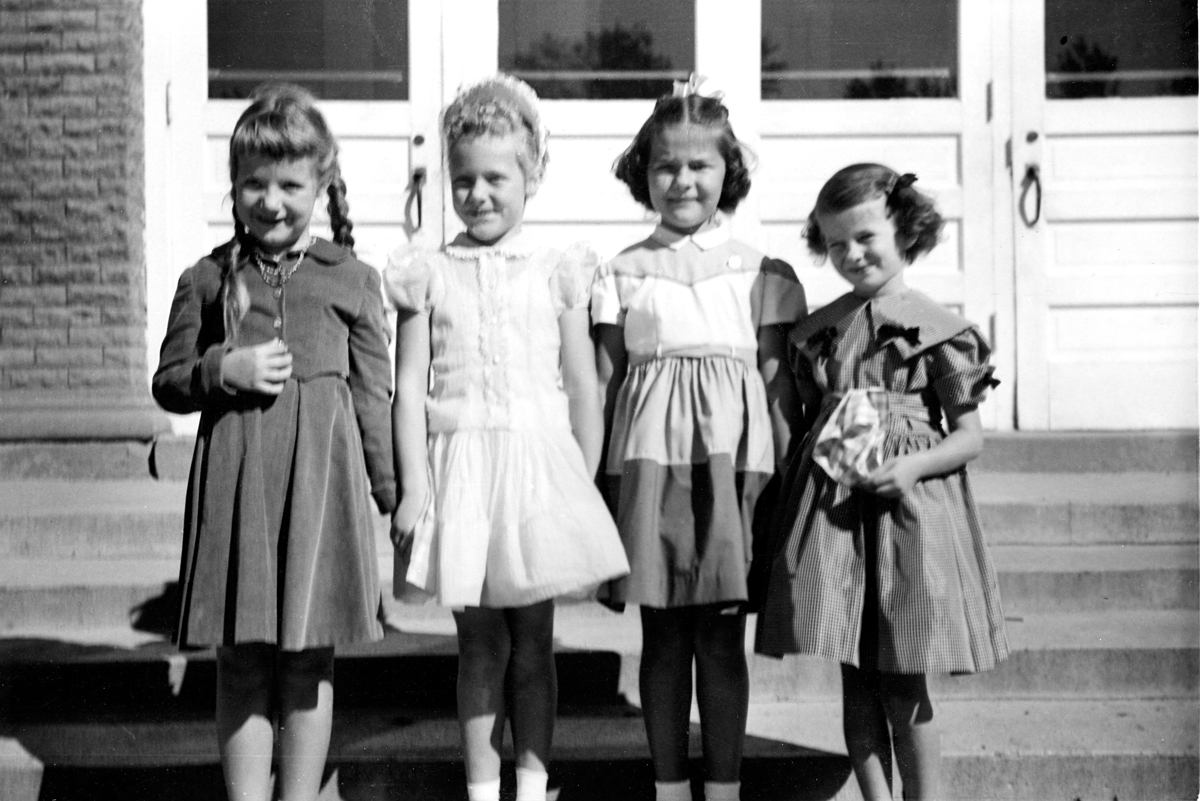 1955 Kathy Lippincott, Sandra Mohr, Peggy Puck, Diane Venteicher