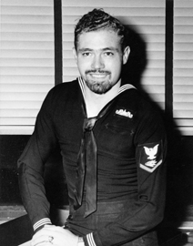 Glenn Kuhse after returning from the Mediterranean Sea in 1950.