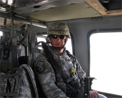 This was taken onboard a Blackhawk helicopter we flew to FOB (Forward ...